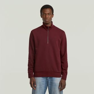 G-Star Nifous Half Zip Sweater - Rot - Herren