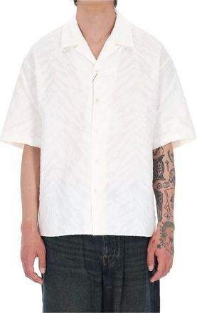 Kenzo Homme, Chemises, Blanc, Taille: L Chemise &agrave; manches courtes