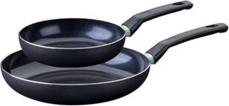 Fackelmann Fackelmann 9429450 Pfannen-Set, 2-teilig, Antihaftbeschichtung, Keramikbeschichtung, 20 und 28 cm, PFAS-frei, Pfanne ohne PFAS, Aluminiumpfanne, Allhe