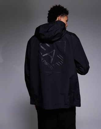 Emporio Armani Armani EA7 - Veste oversize &agrave; capuche - Noir