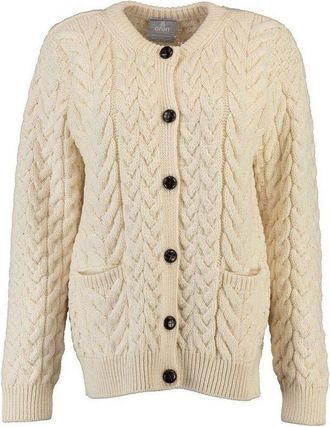 Carraig Donn Strickjacke im typischen Irland Aran Strick