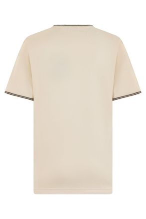 HUGO BOSS Mens Short-Sleeved Cotton T-Shirt White Open T-Shirts And Polos