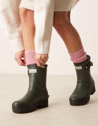Barbour Raelynn - Gummistiefel in Olivgr&uuml;n/Schwarz