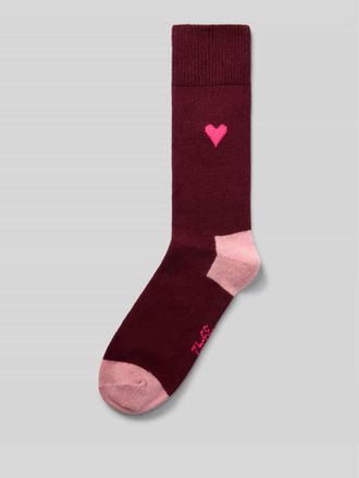 Unio Hamburg Socken mit Kaschmir-Anteil und Motiv-Stitching