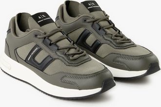 A|X Armani Exchange Baskets aux d&eacute;tails contrast&eacute;s