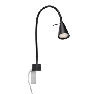 Briloner LED Leselampe mit Schalter am Geh&auml;use, schwenkbar, GU10 4,7W, 400lm, warmwei&szlig;es Licht, Wandleuchte Innen, Wandlampe, Bettlampe, Lampe Bett, Leselicht,