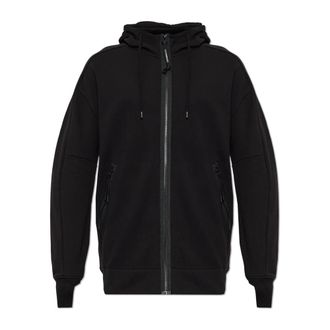 C.P. Company Diagonal Raised Fleece Goggle Sweatshirt - - Sweatshirts & Hoodies - Herren - Schwarzk - 2XL