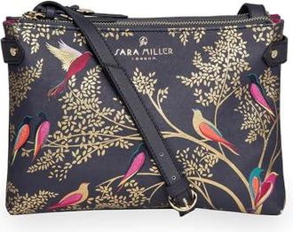 Sara Miller Sara Miller Sac &agrave; bandouli&egrave;re pour femme, double compartiment avec fermeture &eacute;clair, bretelles r&eacute;glables pour sac &agrave; bandouli&egrave;re ou sac &agrave; bandouli&egrave;re, 