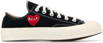Comme Des Gar&ccedil;ons Femme, Chaussures, Noir, Taille: 39 EU Single Heart Chuck 70 Baskets