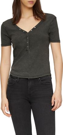 QS by s.Oliver Damen 2147429 T-Shirt in Rippware, 9999, XXL