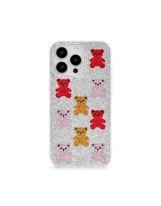 JW PEI Coque de téléphone avec oursons ornés - Argenté
