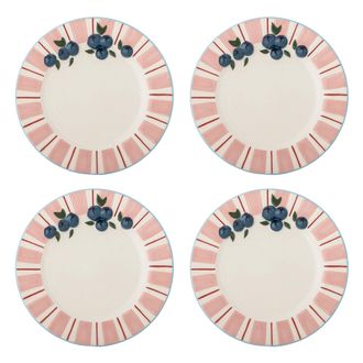 Bloomingville Assiettes &agrave; dessert Carry - Set de 4 Bloomingville