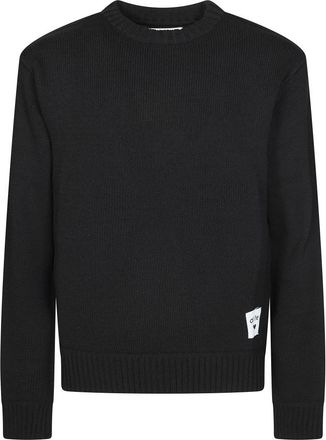 Arte Homme, Pulls, Noir, Taille: L Reversible Label Knit