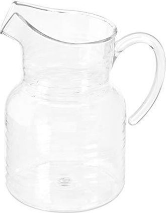 Amazon Basics Pichet Tritan de la ferme &agrave; la Rond table, 3 QT (2.8 Litres), Transparent