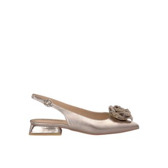 Alma En Pena Flacher Schuh mit Blume - - Shoes - Damen - Gelb - 39 EU