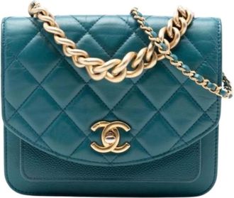 Chanel Pre-owned Vintage Satchel - Femme - Pre-owned - Bleu - Taille: ONE Size