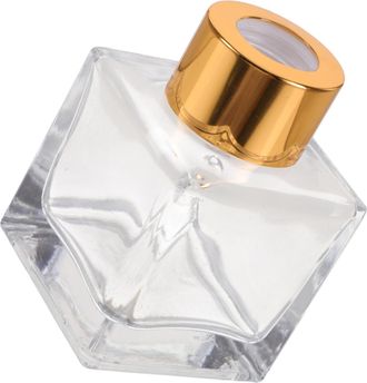 DOITOOL 50ml Duftspender Flasche aus Transparentem Glas Aromatherapie Glasflasche mit Weißem Deckel Vielseitiger Aroma Diffusor für Zuhause und Raumdekoration