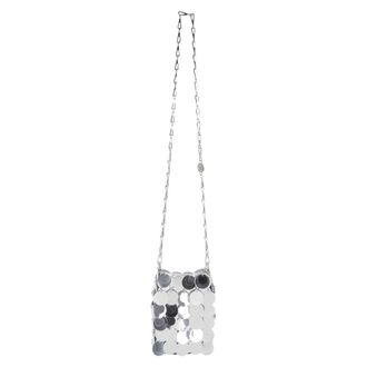 Paco Rabanne Sac bandouli&egrave;re Sparkle Mini Argent - Femme - Sacs - Gris - Taille: ONE Size