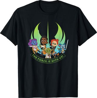 Star Wars Young Jedi Adventures Group The Force Is With Us! T-Shirt