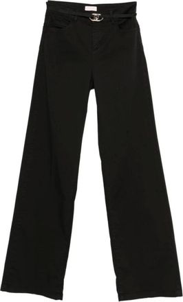 Liu Jo Femme, Pantalons, Noir, Taille: W26 Jean taille haute avec ceinture