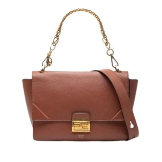 Fendi Sac &agrave; main vintage en cuir Pre-owned - Femme - Pre-owned - Brun - Taille: ONE Size