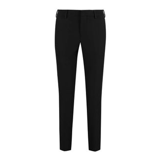 PT01 Pt01, Femme, Pantalons, Noir, Taille: 36 FR Pantalon Tailleur en M&eacute;lange de Laine Stretch