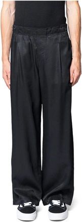 Our Legacy Homme, Pantalons, Noir, Taille: S Pantalon de Loisirs en Sergé Noir