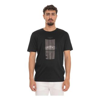 HUGO BOSS TS PS Spirit70 Grx Rundhals-T-Shirt - - Tops - Herren - Schwarzk - S
