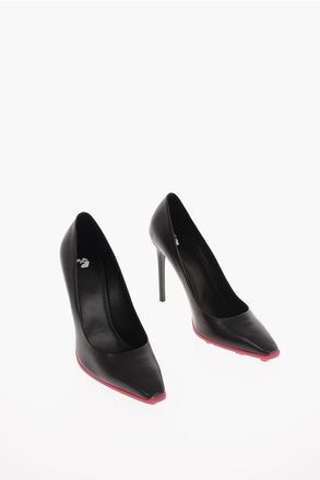 Off-white Leather Decollet&egrave; SPIKE 12cm size 36