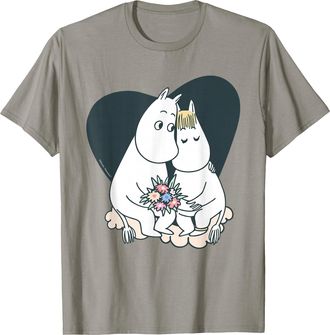 Moomin Love Moomintroll & Snorkmaiden Together Heart T-Shirt