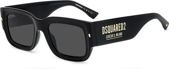 Dsquared2 unisex, Accessoires, Noir, Taille: 52 MM Lunettes de Soleil Homme Style D2