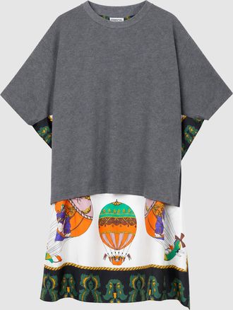 Essentiel Tee Shirt Kassis Gris Fonc&eacute; Multicolore