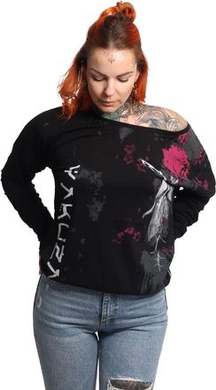 Yakuza Damen Rose Scratch Urban Langarm T-Shirt