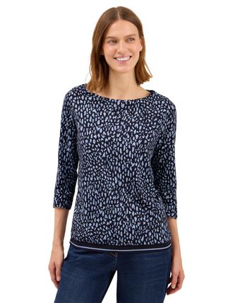 Cecil Damen Shirt mit Rippstruktur