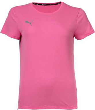Puma T-shirt fonctionnel pour femme - DryCELL - Col rond - Manches courtes - Uni, Rose, L