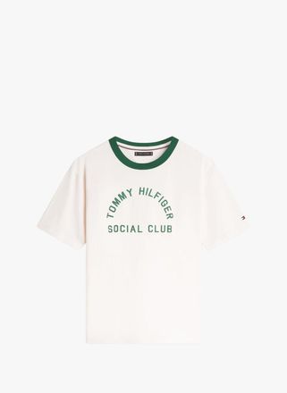 Tommy Hilfiger T-shirt imprim&eacute; &agrave; col rond en coton