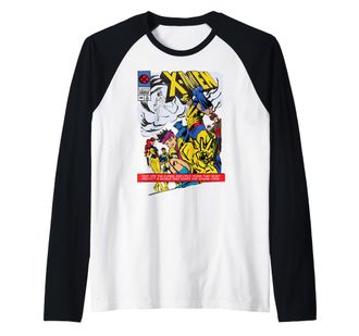 MARVEL X-Men Classic X-Men 1997 Group Comic Retro Cover Raglan