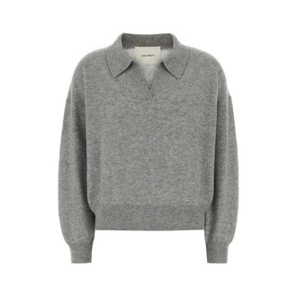 Lisa Yang Katriel Kragensweater - - Knitwear - Damen - Grau - XS