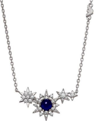 Emporio Armani Halskette f&uuml;r Damen, Sterlingsilber, EG3600040, L&auml;nge: 350 mm + 70 mm, Breite: 23,3 mm, Sterlingsilber, kein Edelstein, Length: 350mm + 70mm, Width: 2