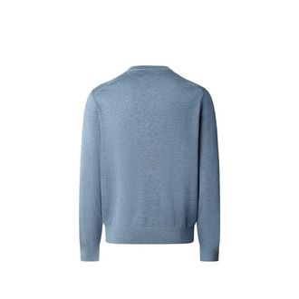 Hackett Pull col rond en coton et soie