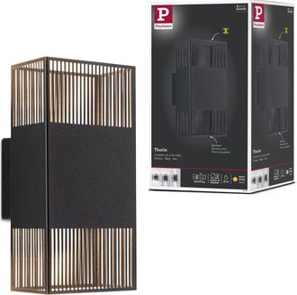 Paulmann 71251 LED Wandleuchte Tharin IP44 3000K 120x104mm 2x3,7W Schwarz