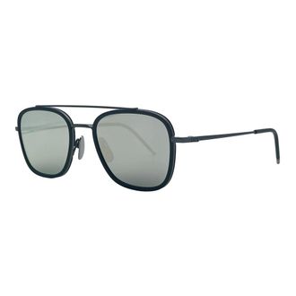 Thom Browne Homme, Accessoires, Noir, Taille: ONE Size Lunettes de soleil aviateur rectangulaires
