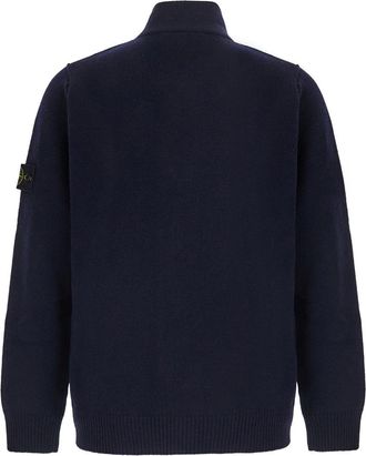 Stone Island Wool Cardigan - Navy