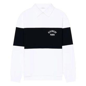 Givenchy Bicolor-Polohemd mit Paris-Stickerei - - Tops - Herren - Mehrfarbig - L