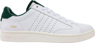 K-Swiss Herren Lozan Klub LTH Sneaker, White/Posy Green/Snow White, 43 EU