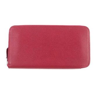 Herm&egrave;s Pre-owned Azap Long Epsom Leder Zip Portemonnaie - - Pre-owned - Damen - Rot - ONE SIZE