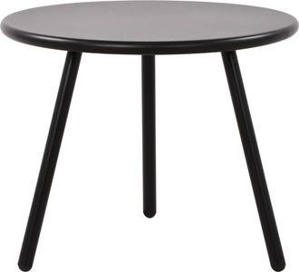 Clp Couchtisch Berea I Runder Loungetisch für draußen und drinnen I Gartentisch wetterfest und UV-beständig I Outdoor Beistelltisch, Farbe:schwarz