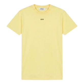 Off-white Homme, Tops, Jaune, Taille: XS T-shirt en coton doux