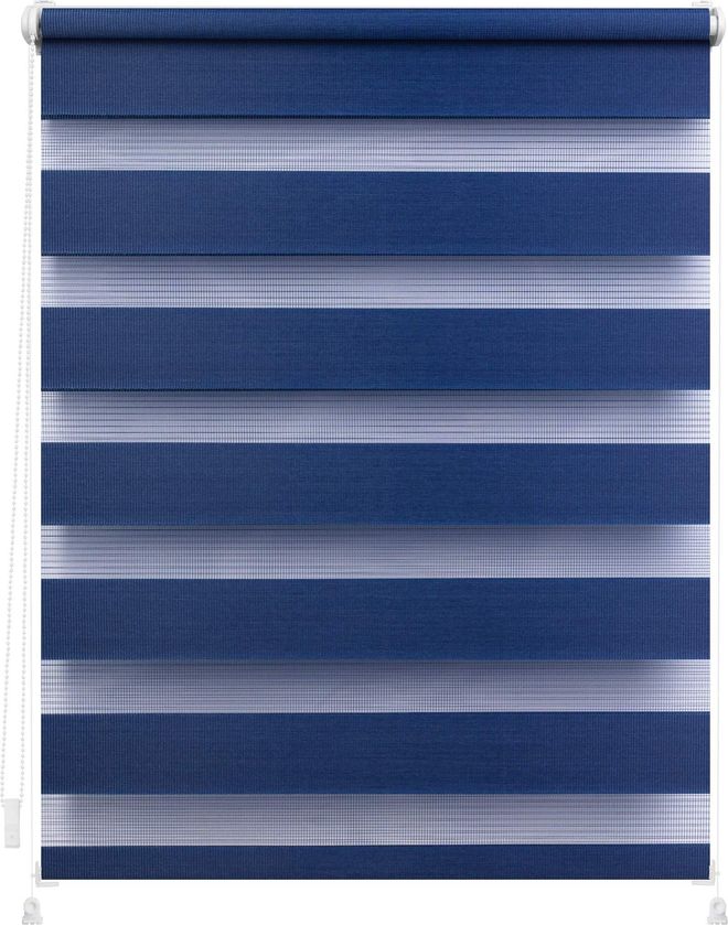 LICHTBLICK Doppelrollo ohne Bohren mit Verspannung, Trendfarben ...