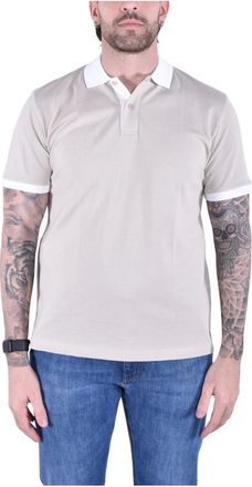 Eleventy Homme, Tops, Beige, Taille: 3XL Polo en coton piqu&eacute;